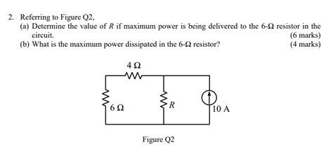 Solved Referring To Figure Q A Determine The Value Of Chegg