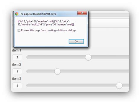 Javascript Jquery Getting Values Of Slider Inside Each Loop Stack
