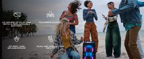 JBL PartyBox Club Portable Bluetooth Party Speaker With Foldable Handle JBL Pro Sound