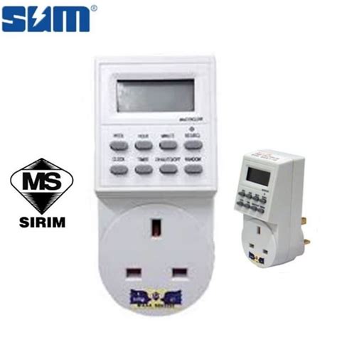 Original Programmer Timer 13a Socket 0024 Sum Sirim Timer Switch Plug Shopee Malaysia