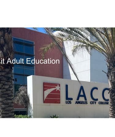 Noncredit Adult Education Lacc