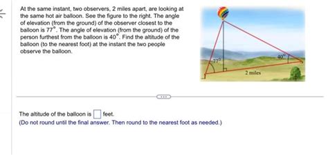 solved at the same instant two observers 2 miles apart