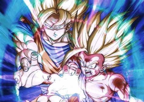 Father Son Kamehameha Super Saiyan 2 Gohan Legendary Finish Fanart