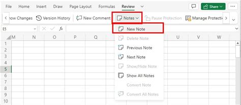 How To Add A Note In Excel