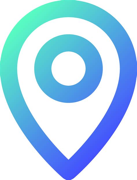 Location Pin Pixel Perfect Gradient Linear Ui Icon Saving Spot On Map Search For Destination
