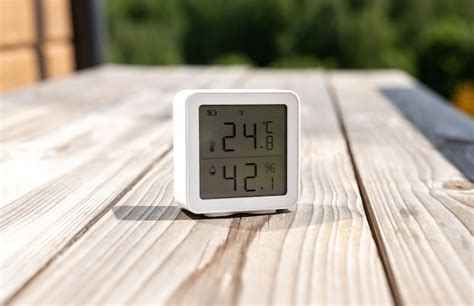 Premium Photo Device For Temperature And Air Humidity Control