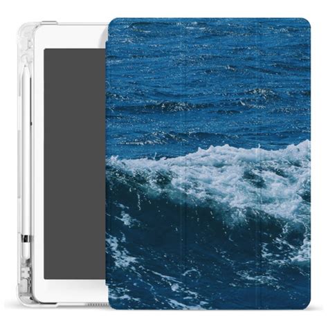 아이패드 케이스 바다 파도 물결 투명케이스 아이디어스