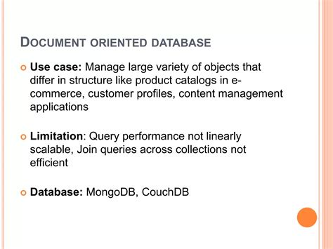Which No Sql Database PPT