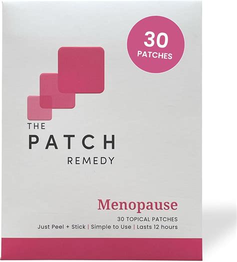 The Patch Remedy Menopause Patch Black Cohosh Damiana Valerian Ginger 30