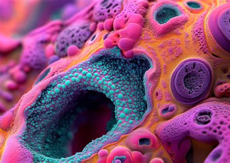 Magnified View Of Osteoblasts Engaging In Bone Tissue Construction