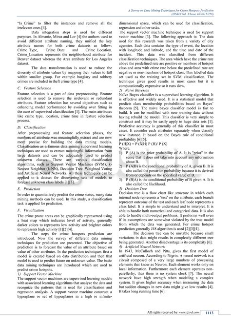 A Survey On Data Mining Techniques For Crime Hotspots Prediction Pdf