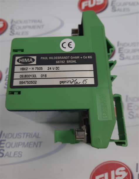 Hima Hbk2 H7505 24 V Dc Interface Module Fus Industrial