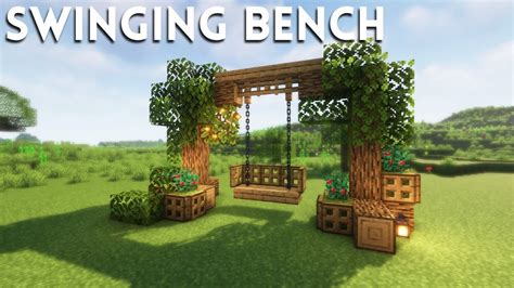 3 Swinging Bench Designs For Your Minecraft World Minecraft Cottage Minecraft House Designs