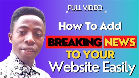 How To Create A Scrolling News Ticker To Enhance Your Websites Branding 2022 Full Tutorial