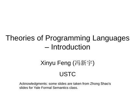 Pdf Theories Of Programming Languages Cn