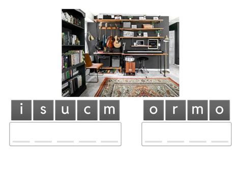 School Rooms Maktab Xonalari Anagram