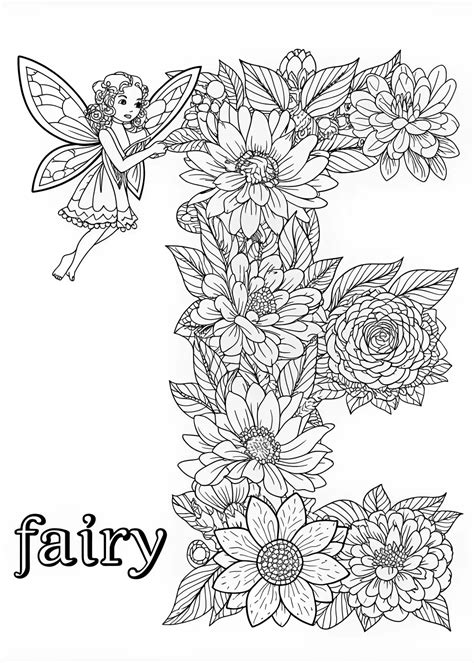 Fairy Coloring Alphabet Pages [2025]