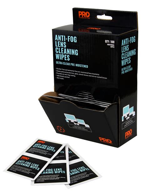 Prochoice Anti Fog Lens Wipes 100 Pack Dandenong Workwear