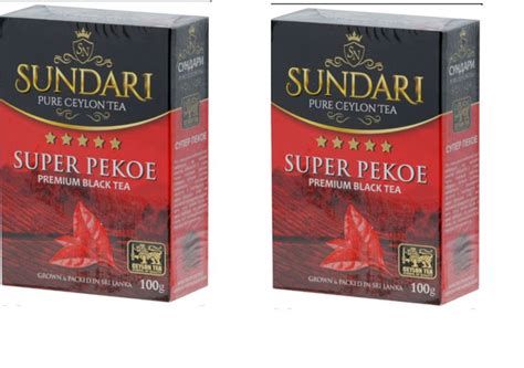 Sundari Чай чёрный Super Pekoe, 100 г - 2 шт. - купить с доставкой по ...