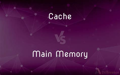 Cache Vs Main Memory Whats The Difference