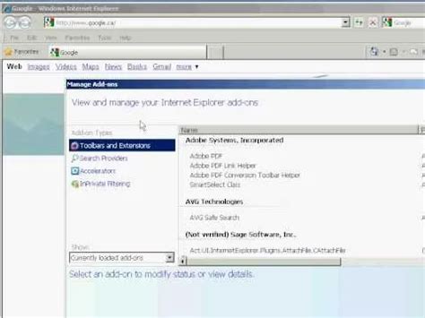How To Enable Disable Browser Add Ons In Ie Internet Gadget Hacks
