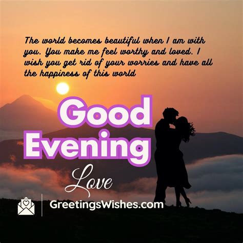 Long Good Evening Messages For Him That Touches The Heart