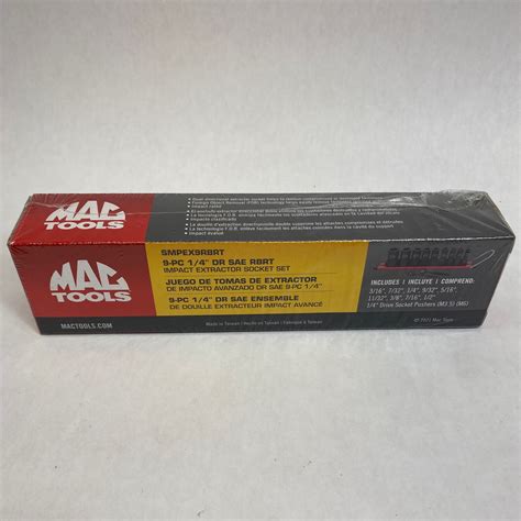 Mac Tools 9 Pc 14 Drive Rbrt™ Sae Impact Foreign Object Removal