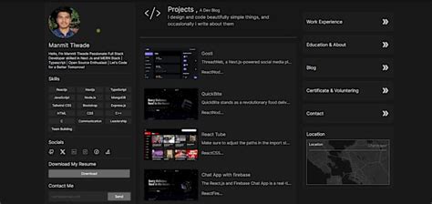 Professional Portfolio Website Developer In React And Nextjs By Manmit