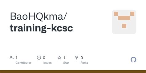 Github Baohqkmatraining Kcsc