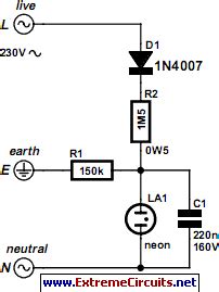 Earth Fault Indicator Circuit Diagram