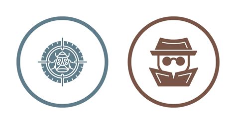 Bug Target And Hacker Icon 32760767 Vector Art At Vecteezy