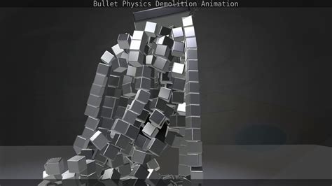 Bullet Physics Demolition Animation Free Vr Ar Low Poly 3d Model Animated Cgtrader