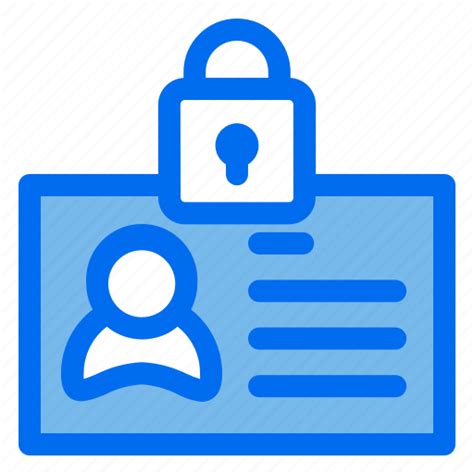 1 Id Card Padlock Security Identity Icon Download On Iconfinder