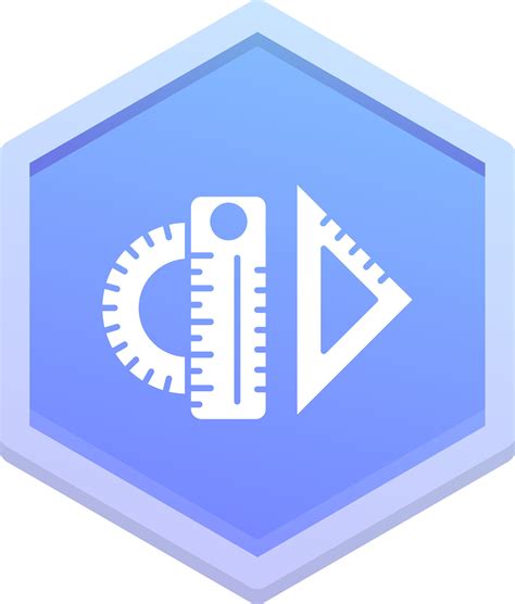 ruler polygon icon 38508141 vector art at vecteezy