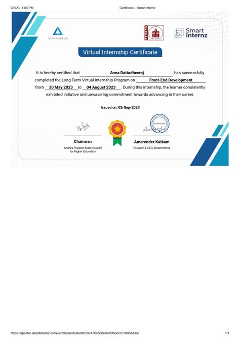 anna datta dheeraj on linkedin successfully completed virtrual