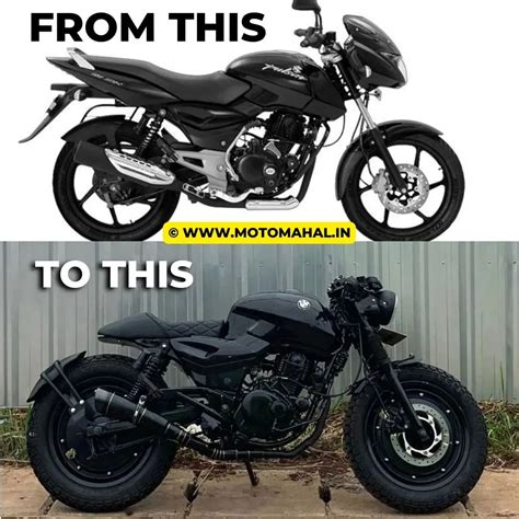 Modified Bajaj Pulsar 150 Into A Cafe Racer