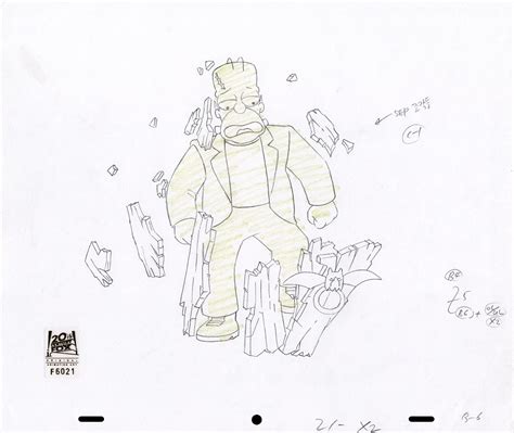 Comic Mint Animation Art The Simpsons Treehouse Of Horror XI 2000