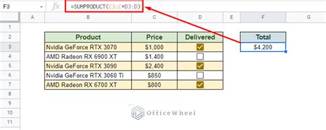 Google Sheets Sum If Checked Ways OfficeWheel