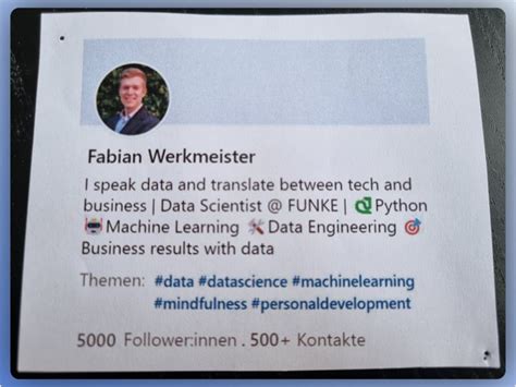 Fabian Werkmeister On Linkedin Data Linkedin Content Goals 85