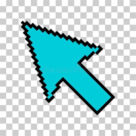 Arrow Pixel Icon Web Cursor Click Mouse Symbol Computer Pointer