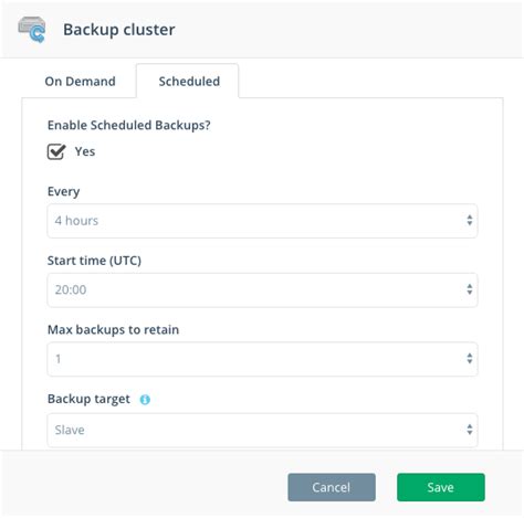 Mysql Scheduled Backups