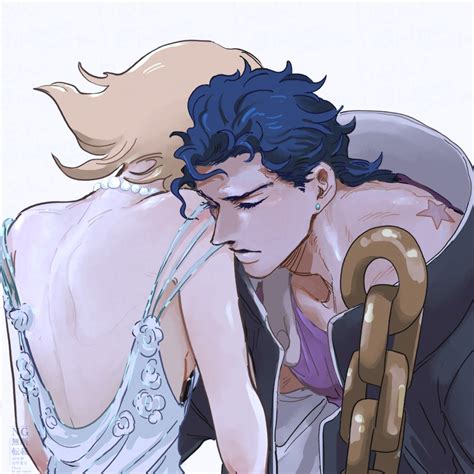 Kujo Jotaro And Mrs Kujo Jojo No Kimyou Na Bouken Drawn By Inkmorechatta Danbooru