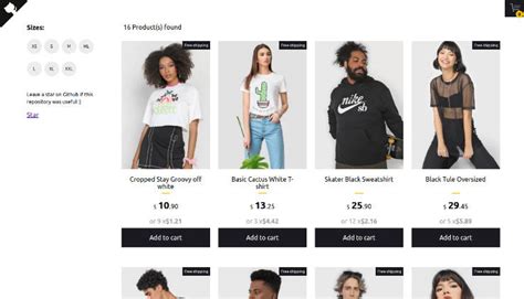 Ecommerce Reactjs Examples