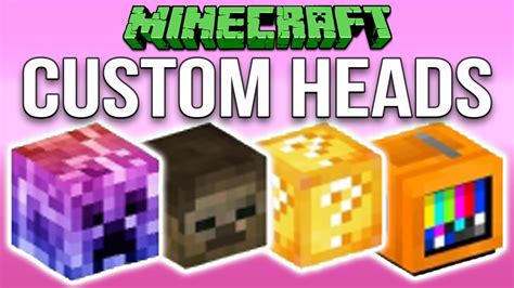 Minecraft How To Make Custom Heads Tutorial YouTube