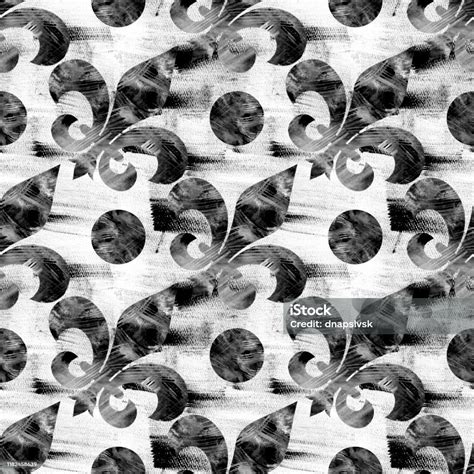 플뢰르 드 리스 텍스처 다크 그레이와 밝은 회색 색상흰색 배경 0명에 대한 스톡 벡터 아트 및 기타 이미지 0명 기하 도형