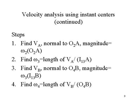 Instant Centers Of Velocity Section 3 13 Instant