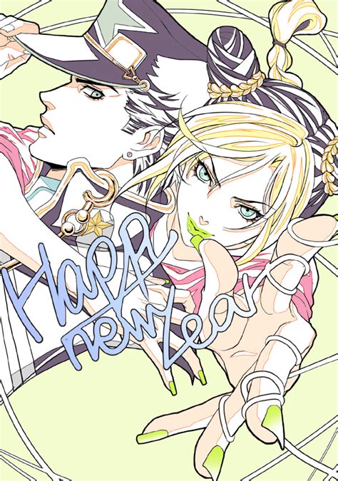 Kujo Jotaro And Kujo Jolyne Jojo No Kimyou Na Bouken And More Drawn By Rihhi Rainbw Danbooru