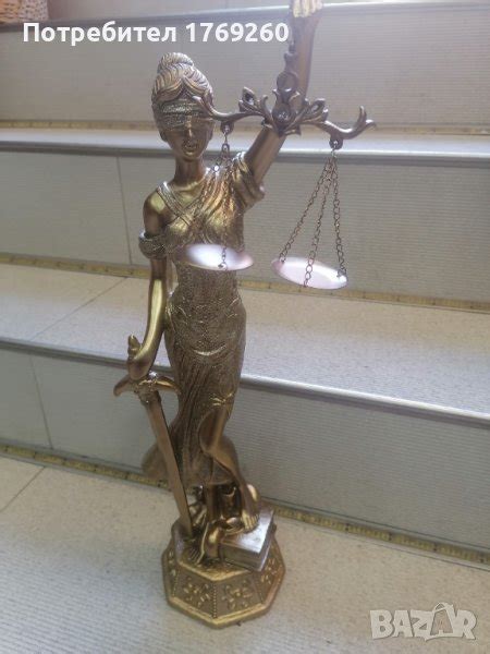 Продавам голяма статуетка Темида в златно в Декорация за дома в гр Несебър Id40896683 — Bazar Bg