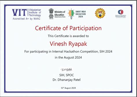 Vitwadala Hackathon Success Vinesh Ryapak Posted On The Topic Linkedin