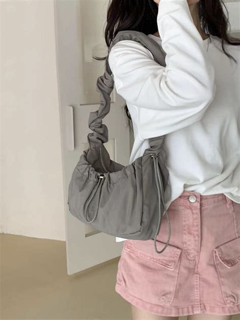 인기급상승🔥 셔링 곱창 스트링 숄더백 나일론 투웨이 크로스 가방